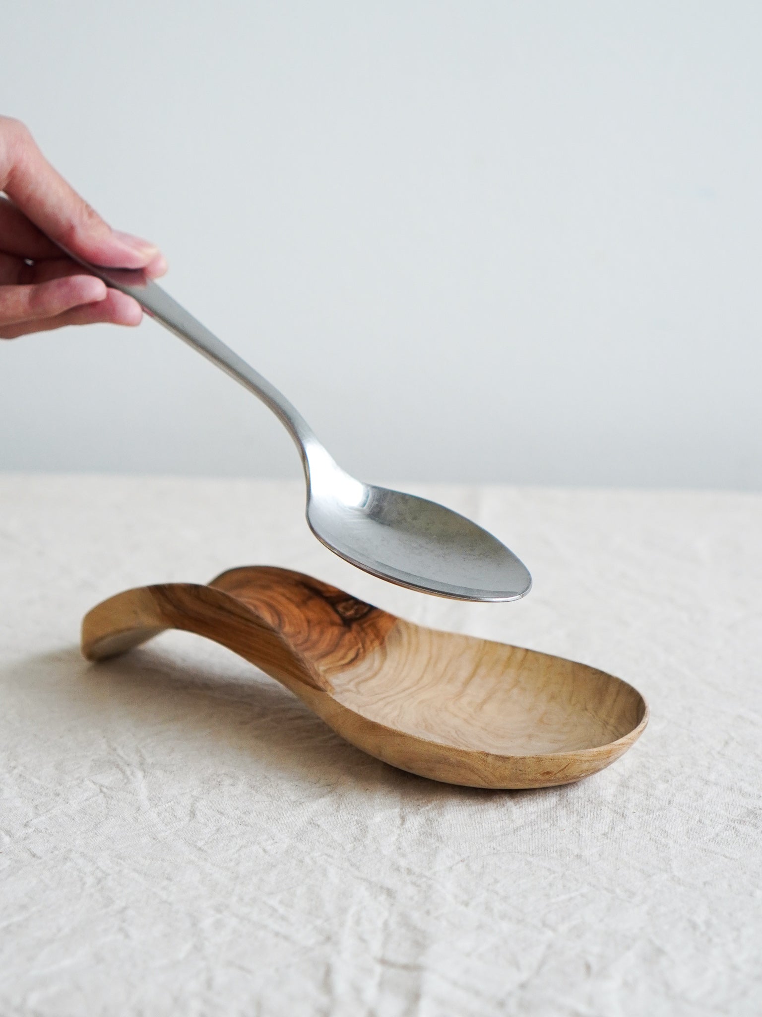 Redecker Olivewood Spoon Rest - Collection by Plain Vanilla